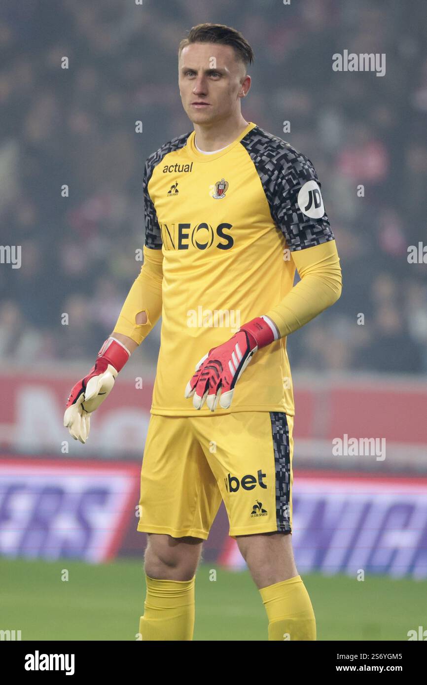Nice goalkeeper Marcin Bulka during the French championship Ligue 1 ...