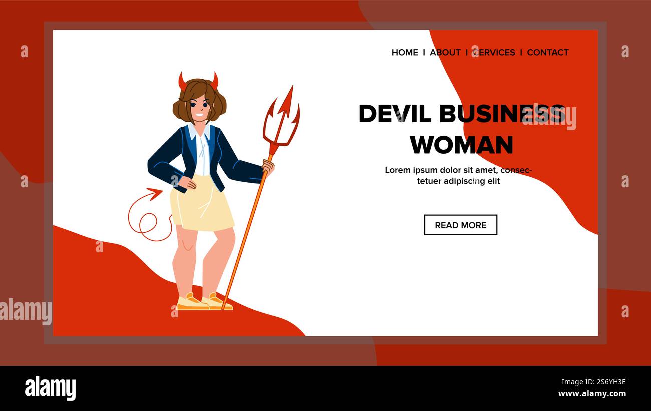 devil business woman vector. evil angel, bad suit, demon advice devil ...