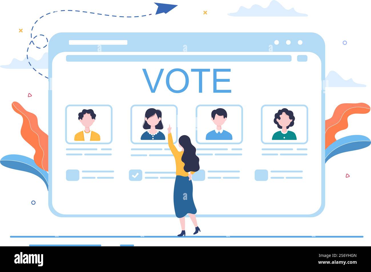 Political Candidate Cartoon Hand Drawn Illustration with Debates ...