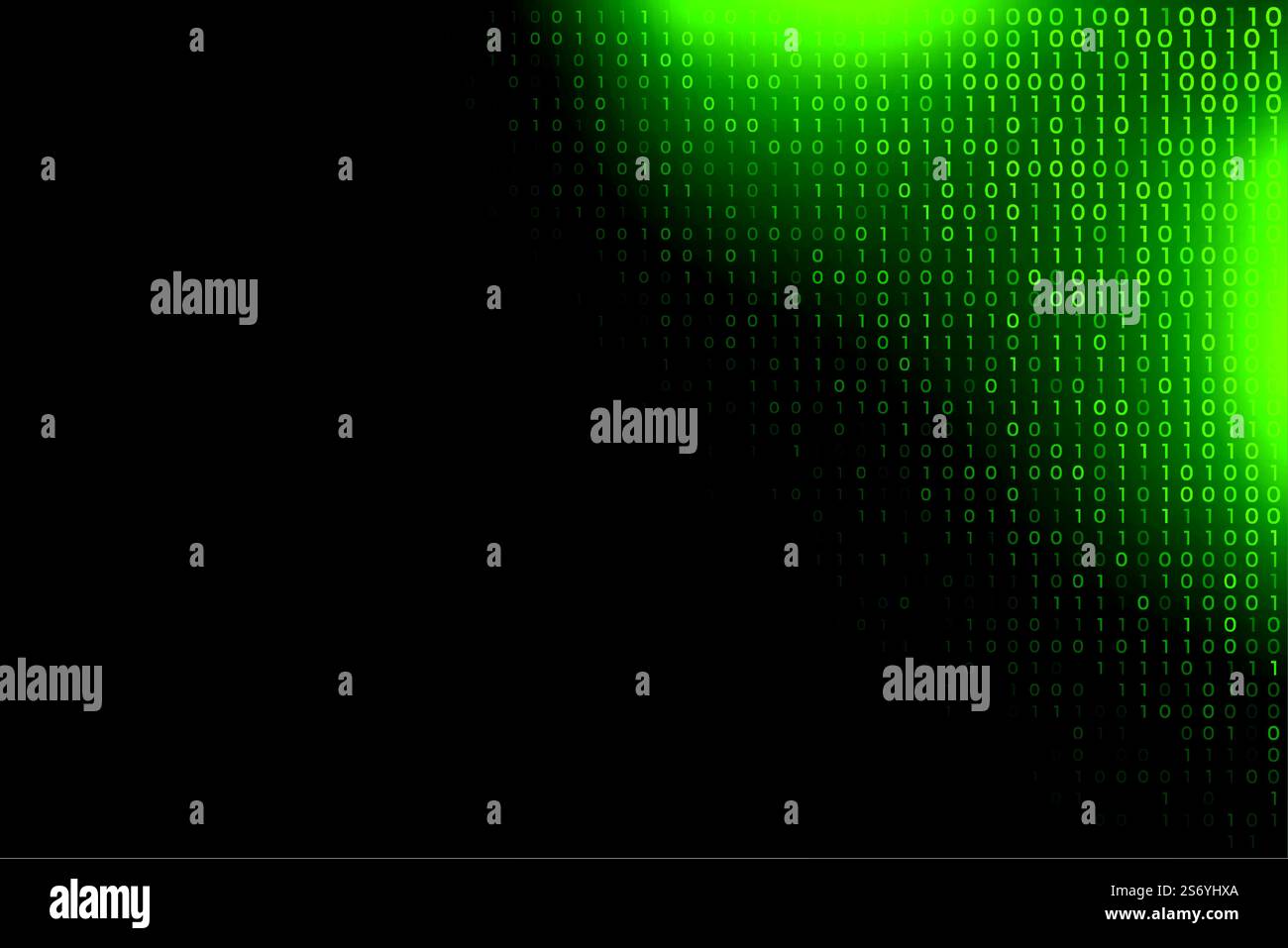 green digital binary numbers glowing background Stock Vector Image & Art - Alamy