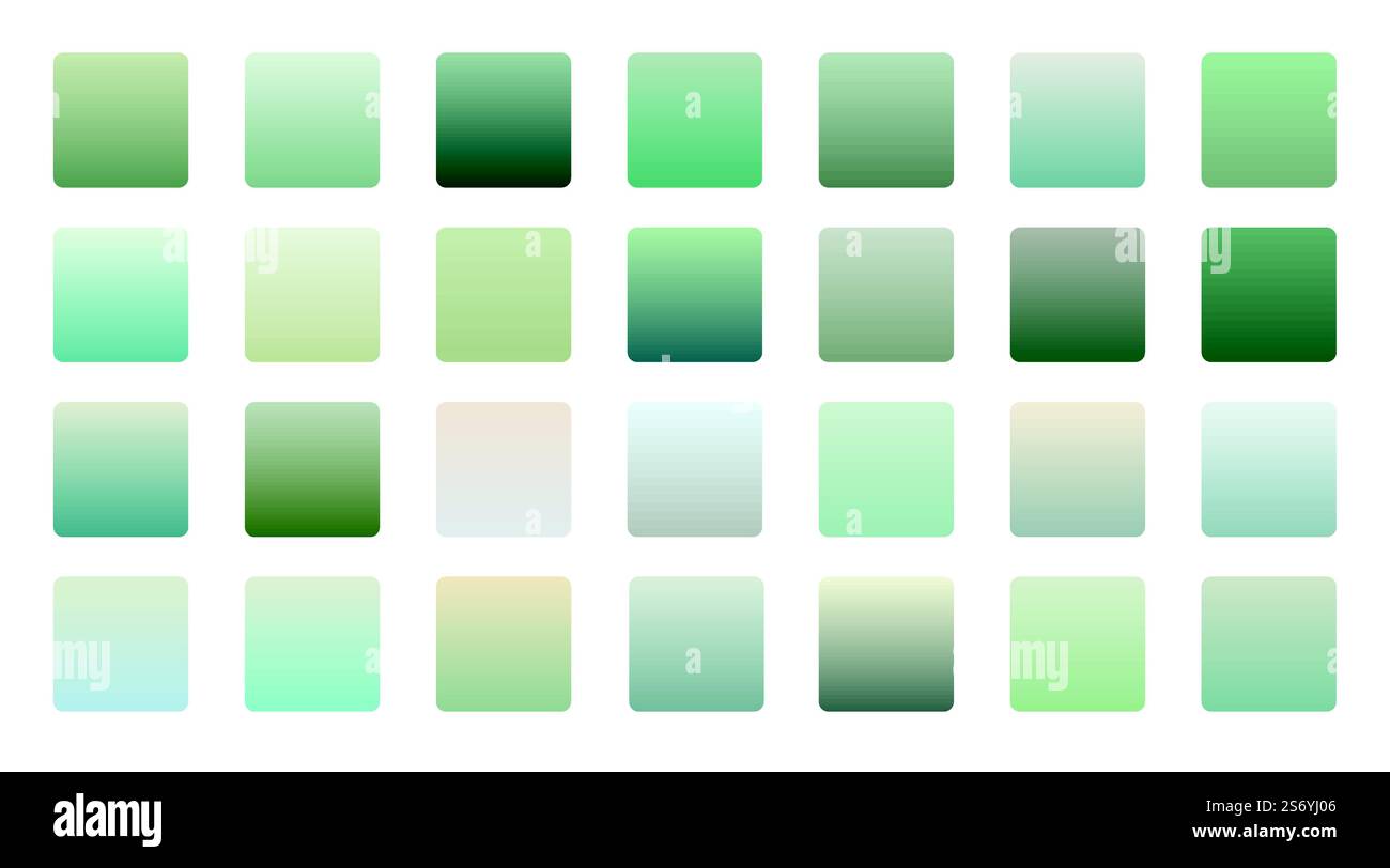 set of green nature gradients Stock Vector Image & Art - Alamy