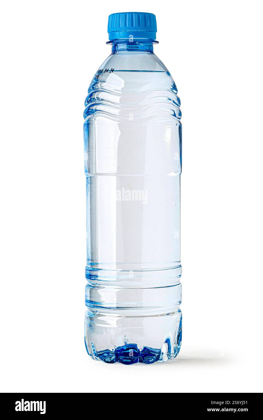 Small plastic water bottle isolated on white background Stock Photo - Alamy