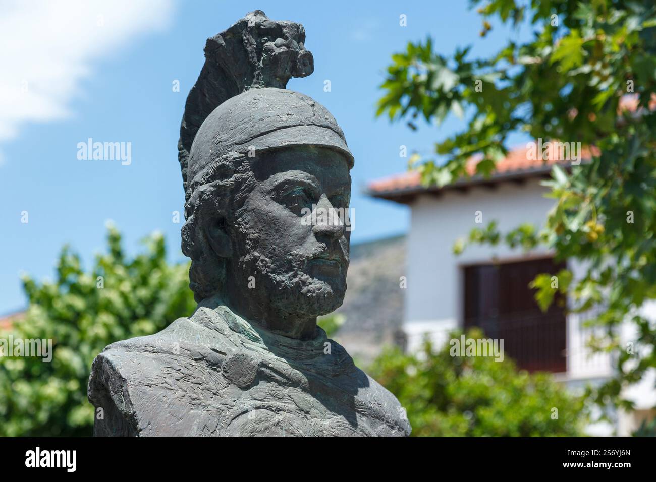 Bust of Theofilos Hatzimichail in Anakasia village, Greece, honoring ...