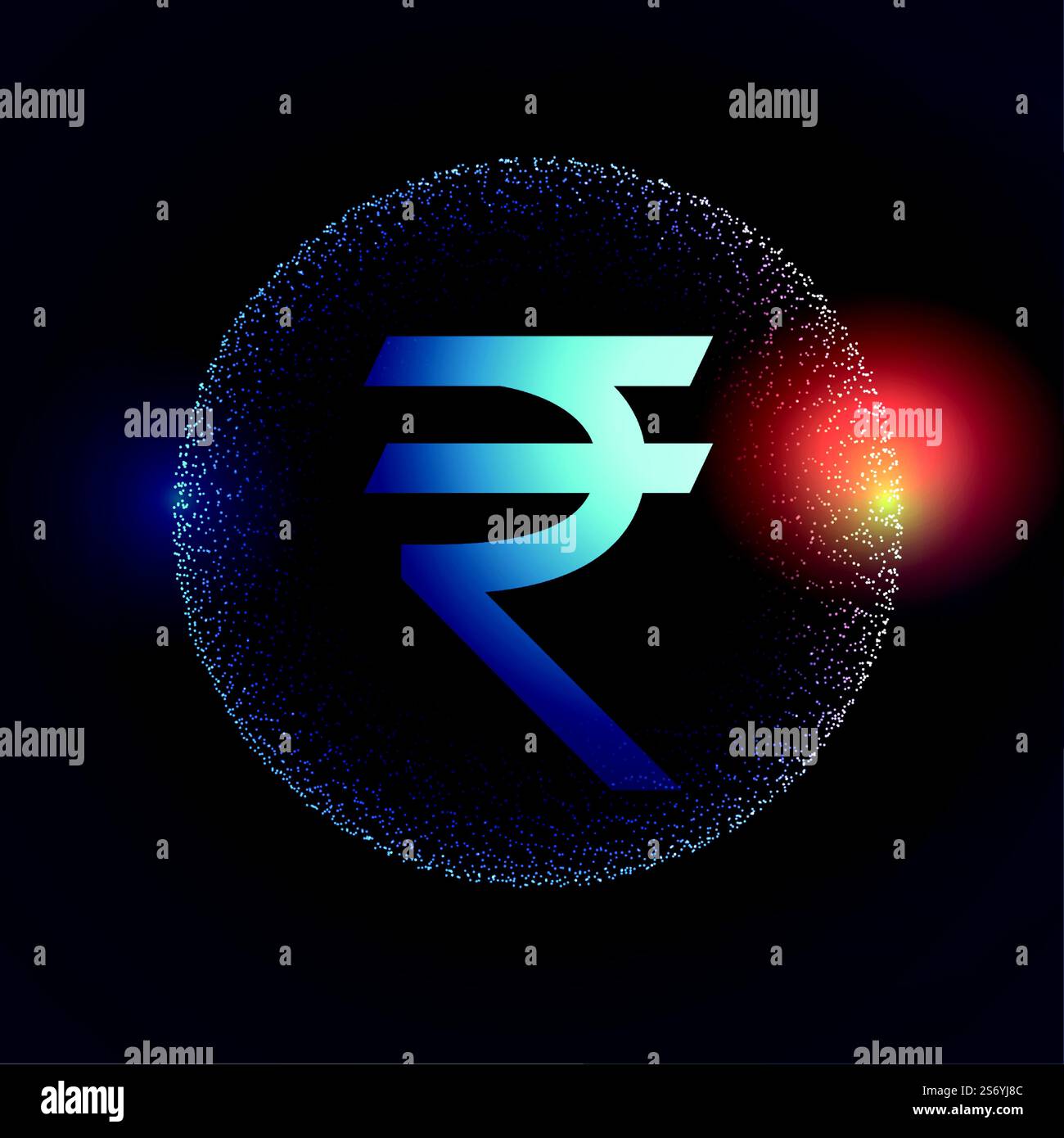 rupee technology background with light effect Stock Vector Image & Art ...