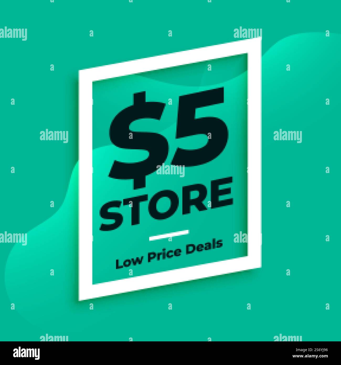dollar five store sale banner design Stock Vector Image & Art - Alamy