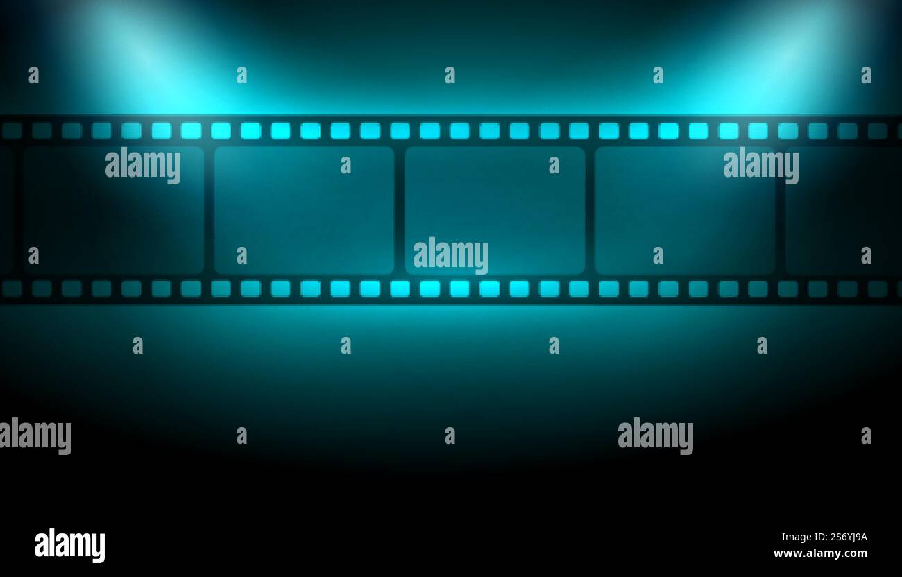 film strip background with focus lights Stock Vector Image & Art - Alamy