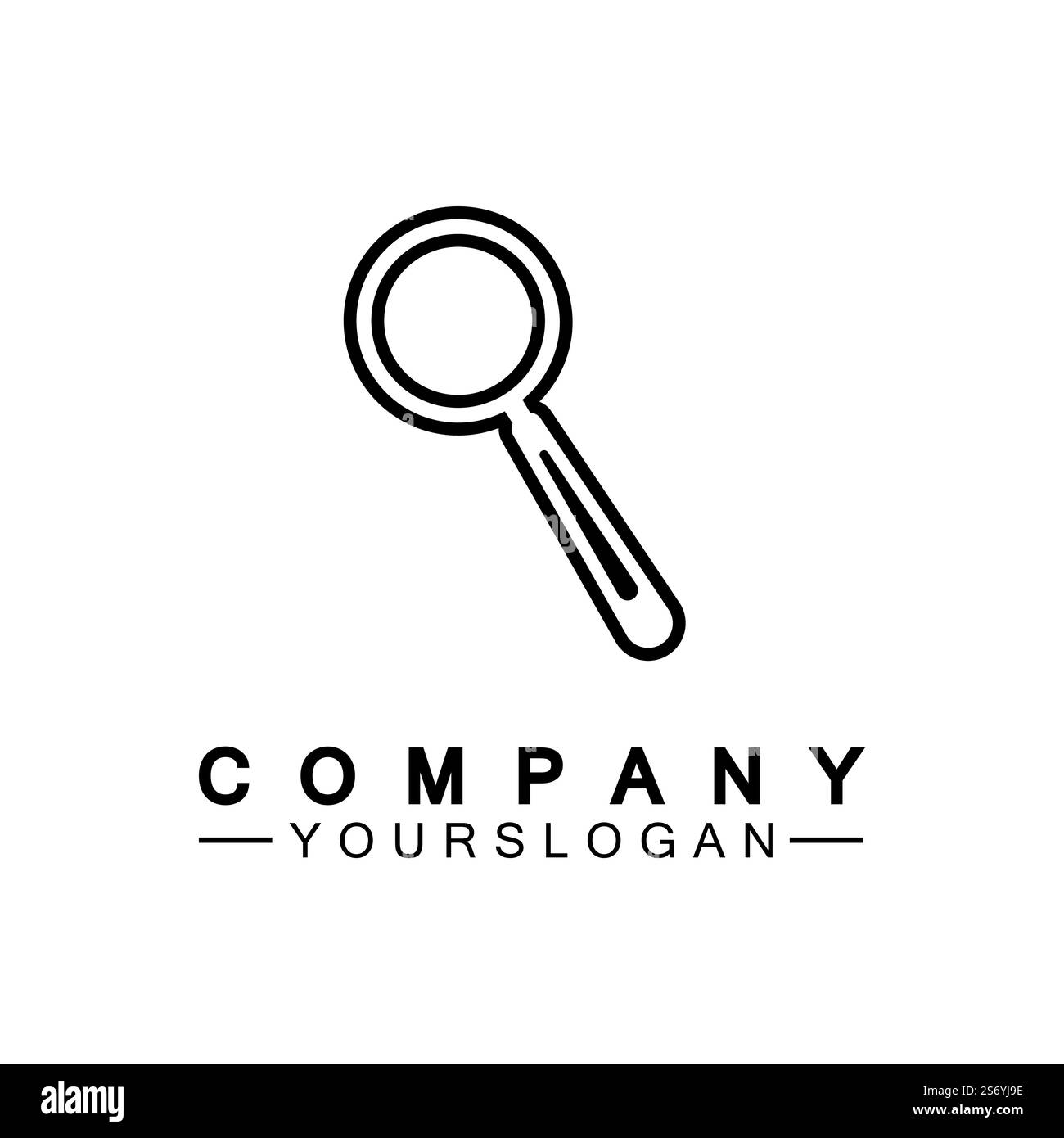 Magnifying glass line icon, outline vector sign, Search symbol, logo ...