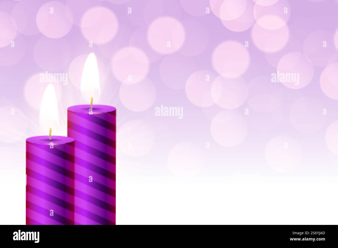 Advent candles church purple Stock Vector Images - Alamy