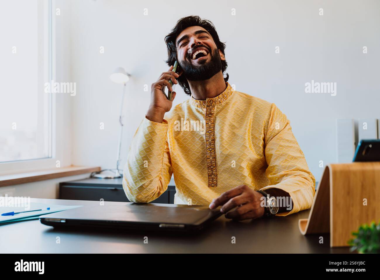 Pakistani Business man in the office. Young business man with ...