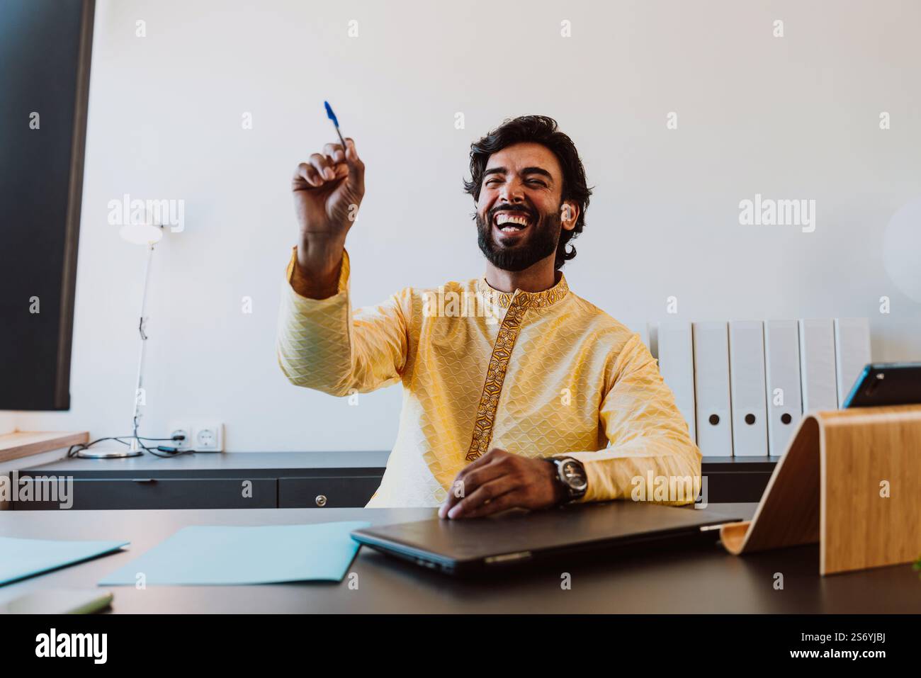 Pakistani Business man in the office. Young business man with ...