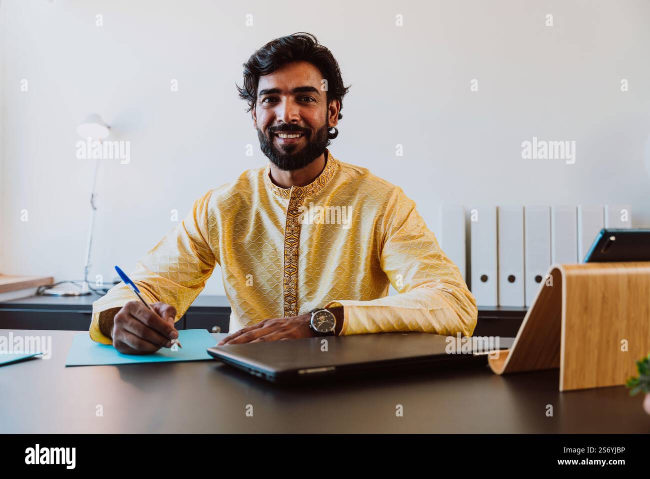 Pakistani Business man in the office. Young business man with ...