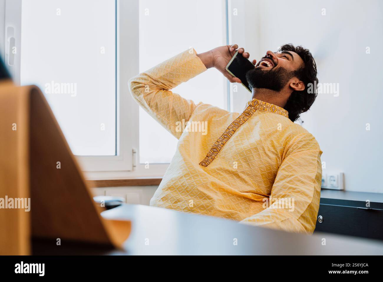 Pakistani Business man in the office. Young business man with ...