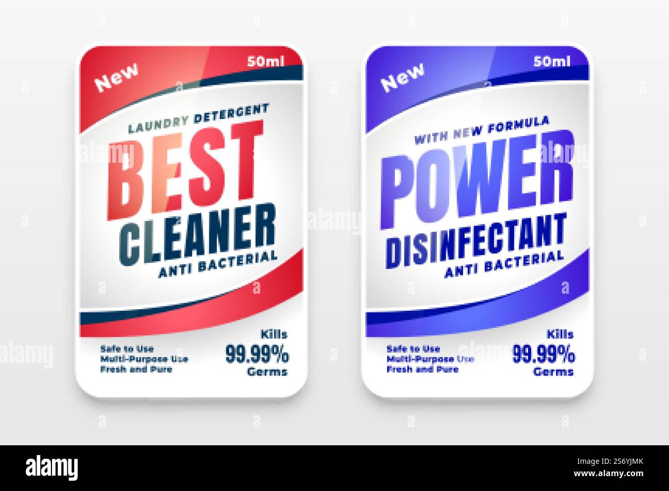best cleaner powerful detergent label design Stock Vector Image & Art ...