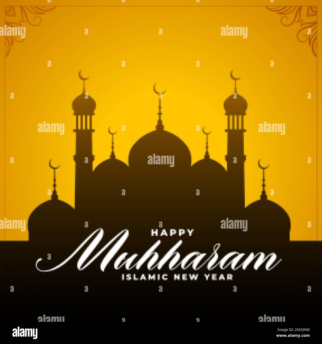 happy muharram islamic festival card design Stock Vector Image & Art ...