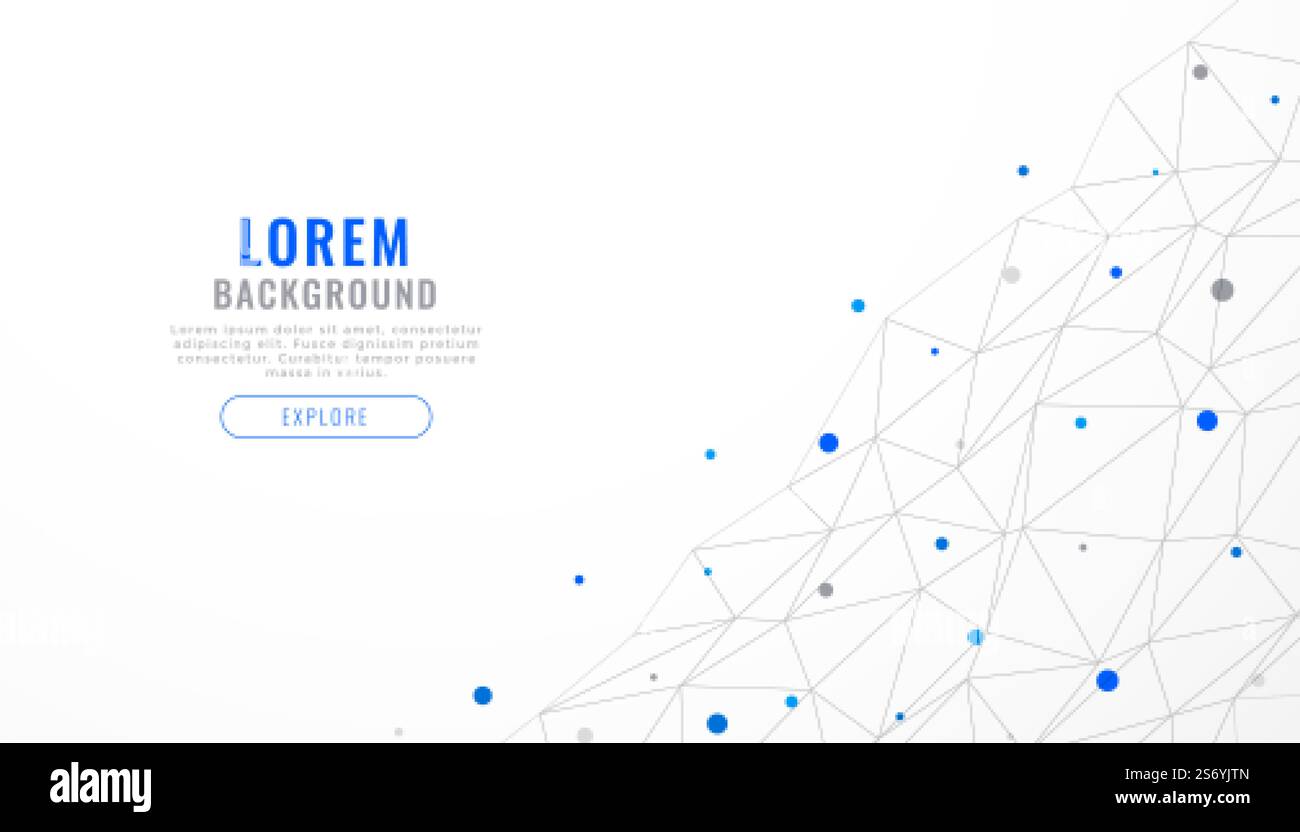low poly network mesh diagram background Stock Vector Image & Art - Alamy