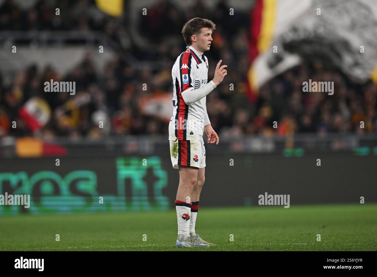 Morten Frendrup (Genoa) during the Italian "Serie A" match between Roma ...