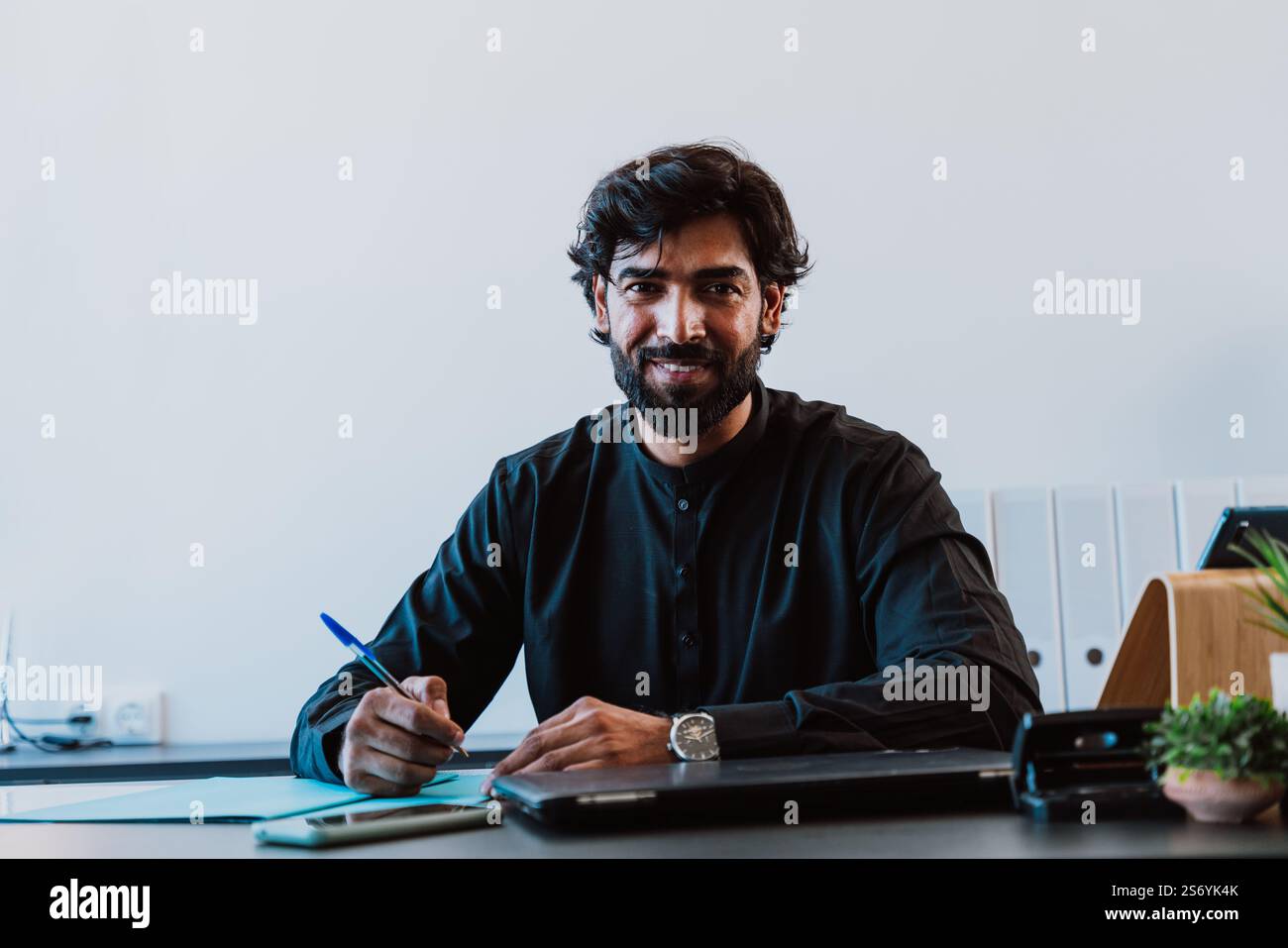 Pakistani Business man in the office. Young business man with ...