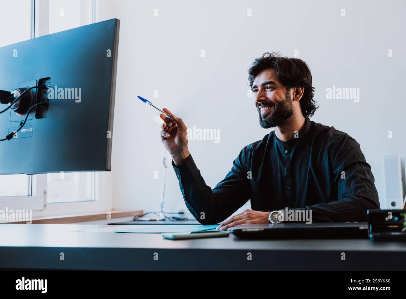 Pakistani Business man in the office. Young business man with ...