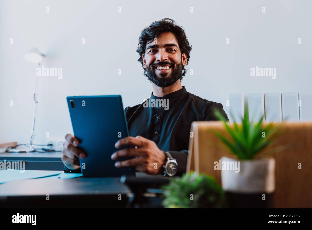 Pakistani Business man in the office. Young business man with ...