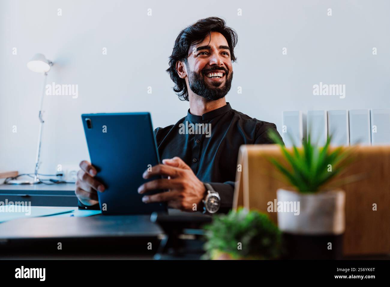 Pakistani Business man in the office. Young business man with ...