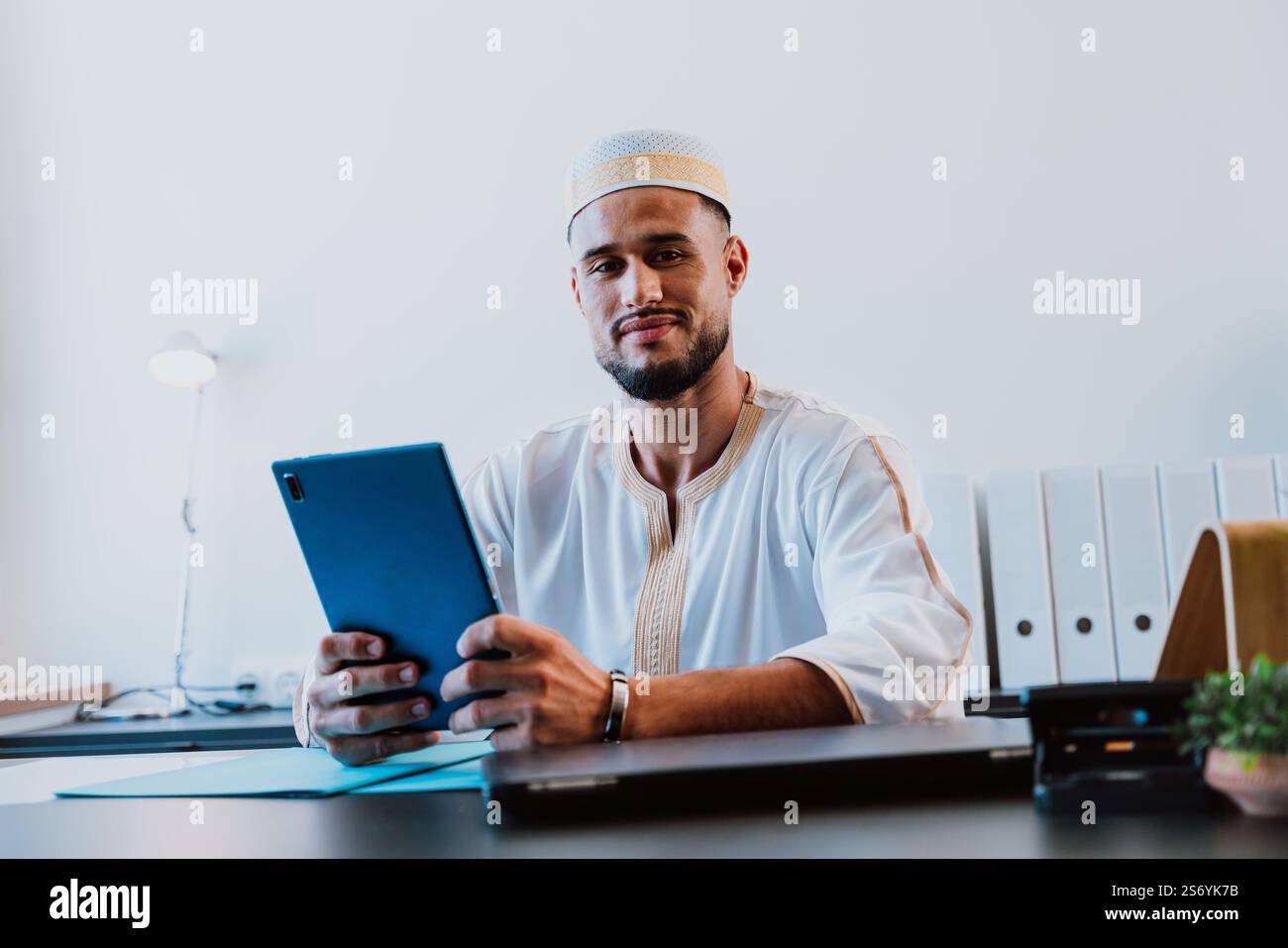 Moroccan Business man in the office. Young business man with ...