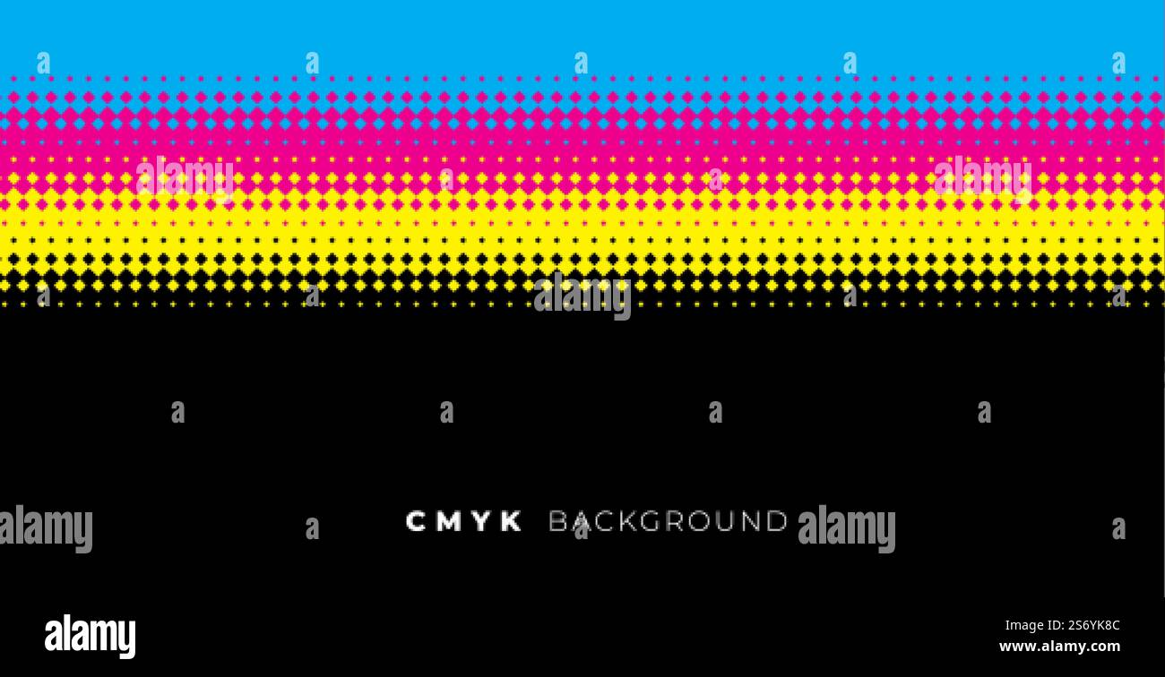 halftone background with cmyk colors Stock Vector Image & Art - Alamy