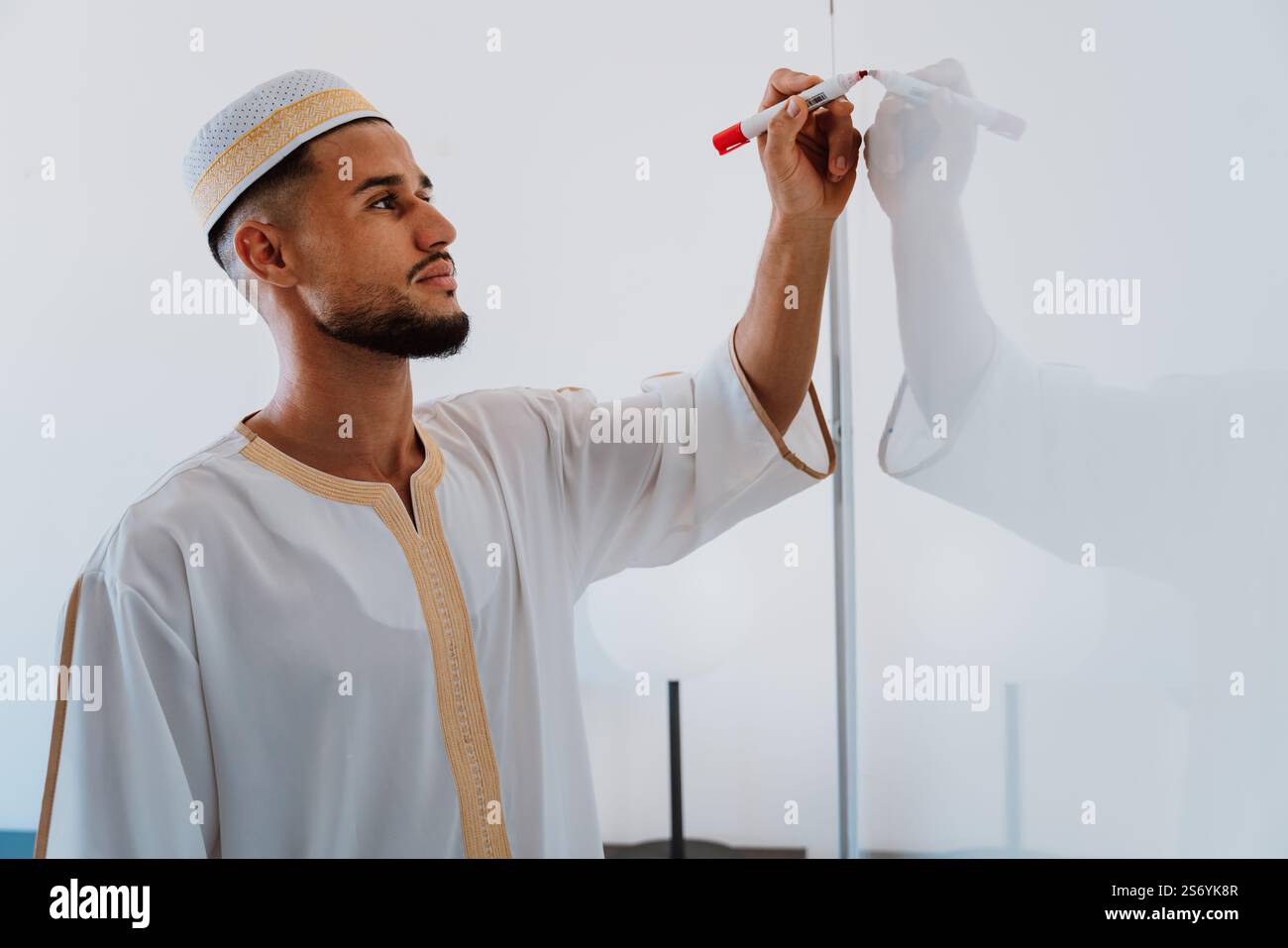 Moroccan Business man in the office. Young business man with ...