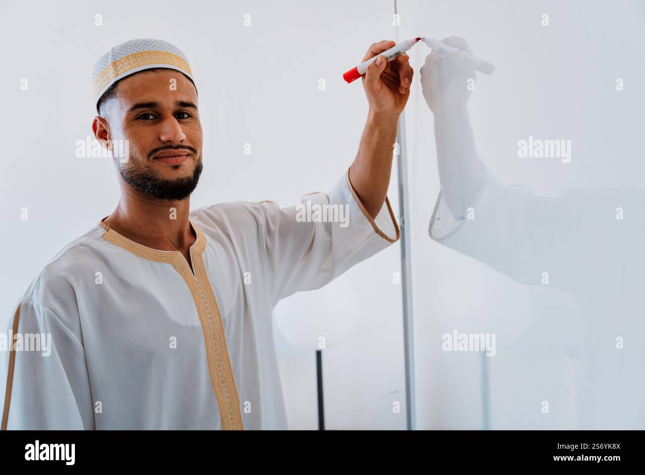 Moroccan Business man in the office. Young business man with ...
