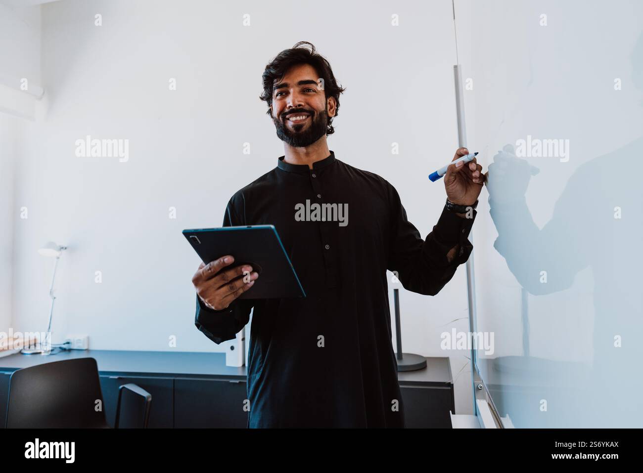 Pakistani Business man in the office. Young business man with ...