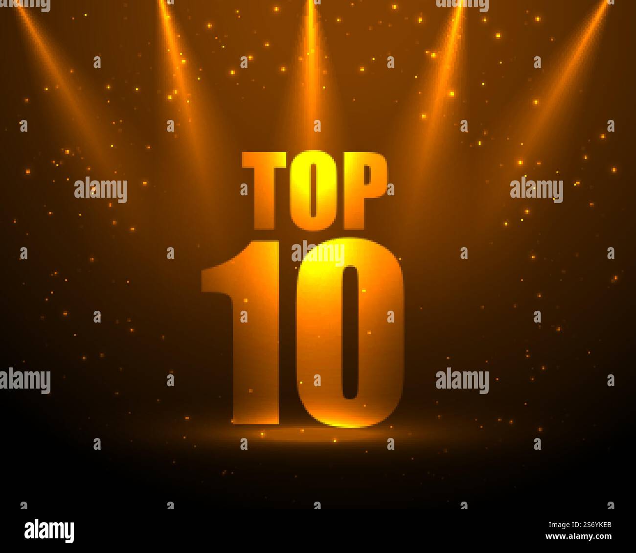 top 10 award background with spot light effect Stock Vector Image & Art ...