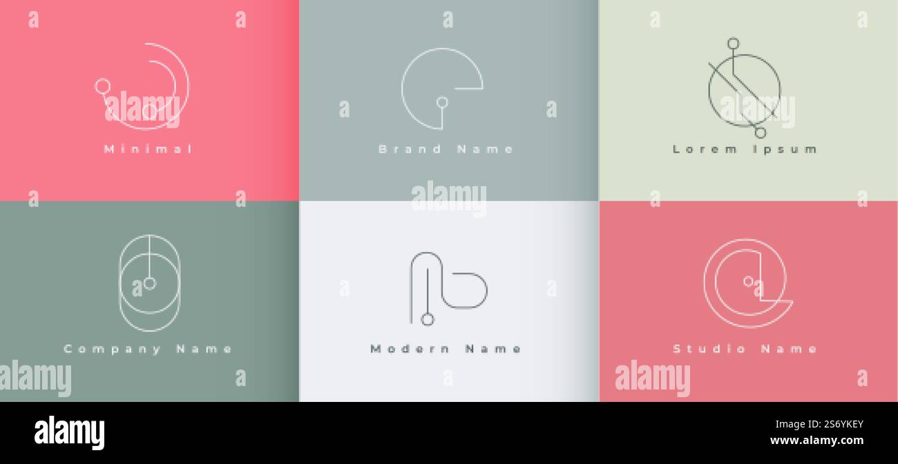 modern minimal logo concept design Stock Vector Image & Art - Alamy