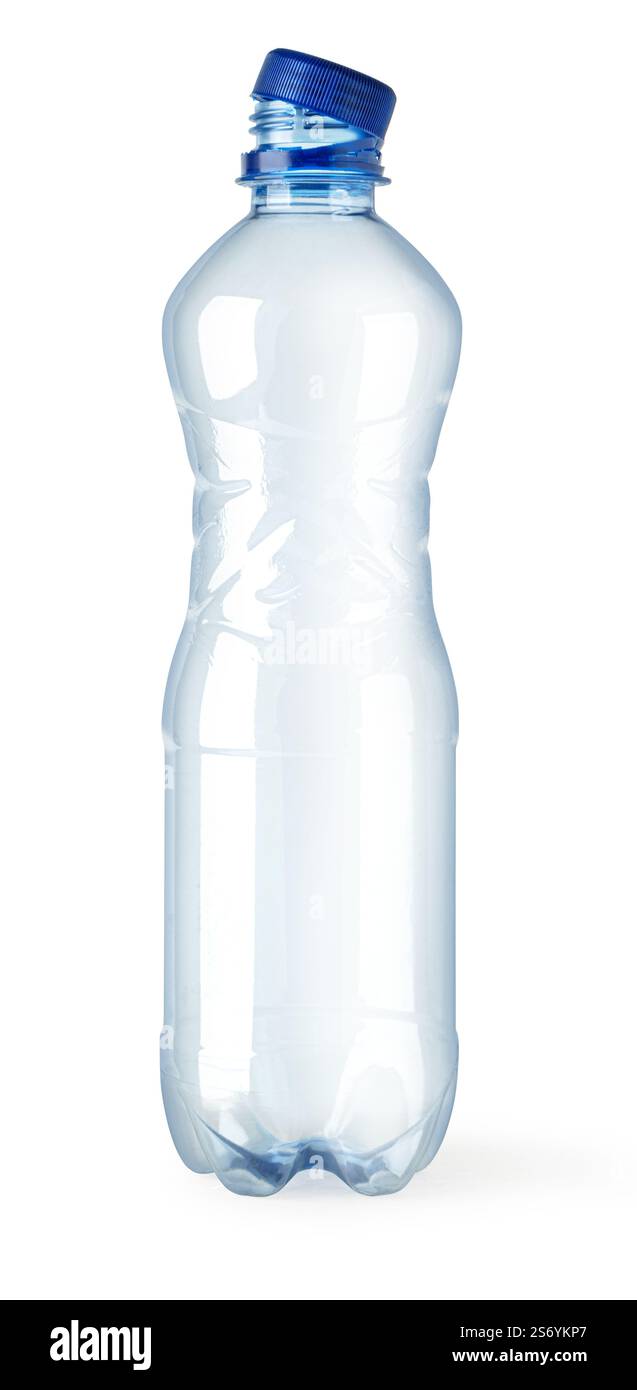 Empty small plastic water bottle isolated on white background Stock ...