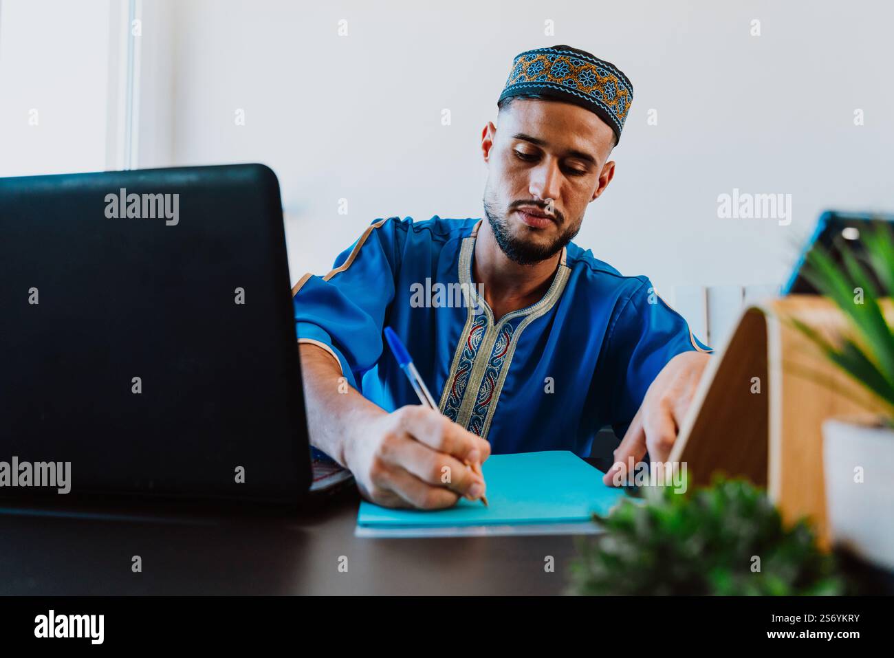 Moroccan Business man in the office. Young business man with ...