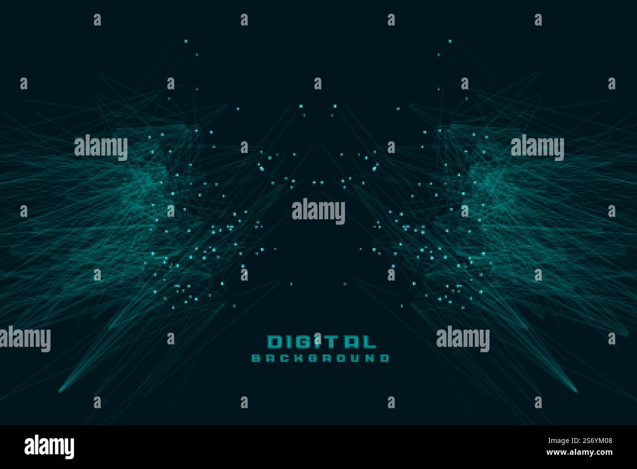 network particles connection technology background Stock Vector Image ...