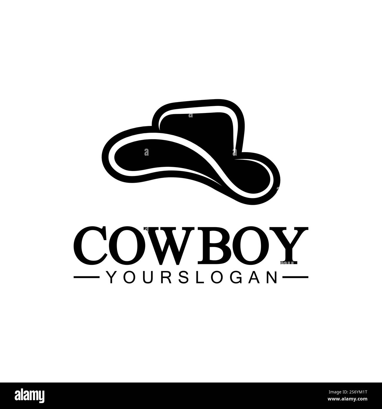 cowboy hat logo icon vector design template Stock Vector Image & Art ...