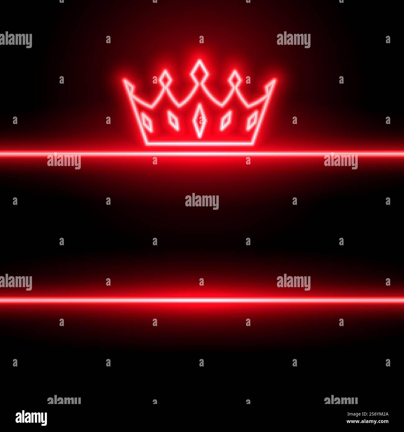 neon style red crown background Stock Vector Image & Art - Alamy