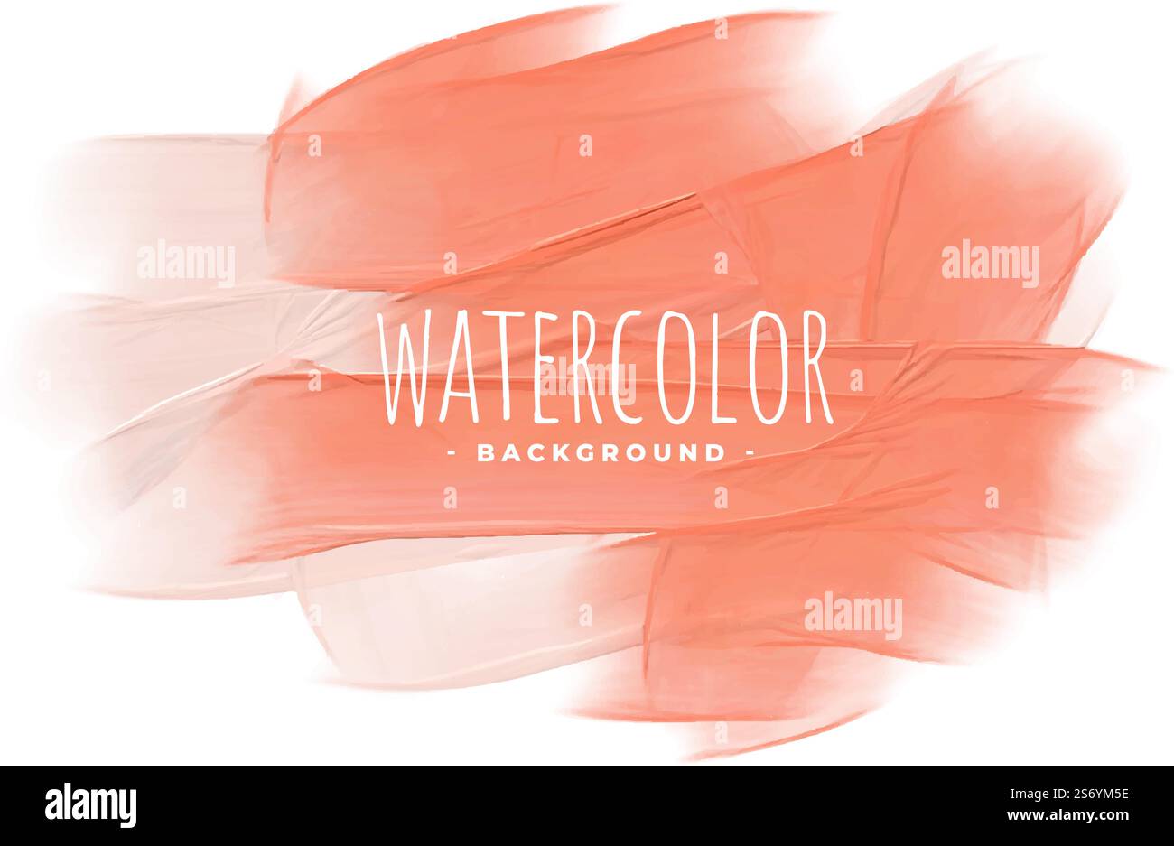 Peach orange watercolor texture Stock Vector Images - Alamy