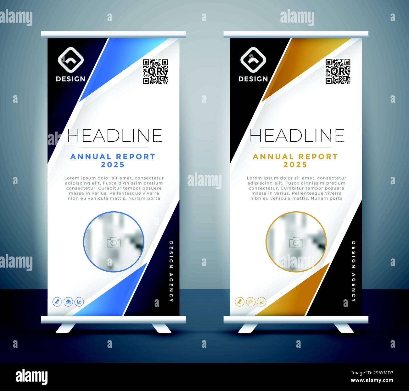 corporate roll up modern banner design Stock Vector Image & Art - Alamy