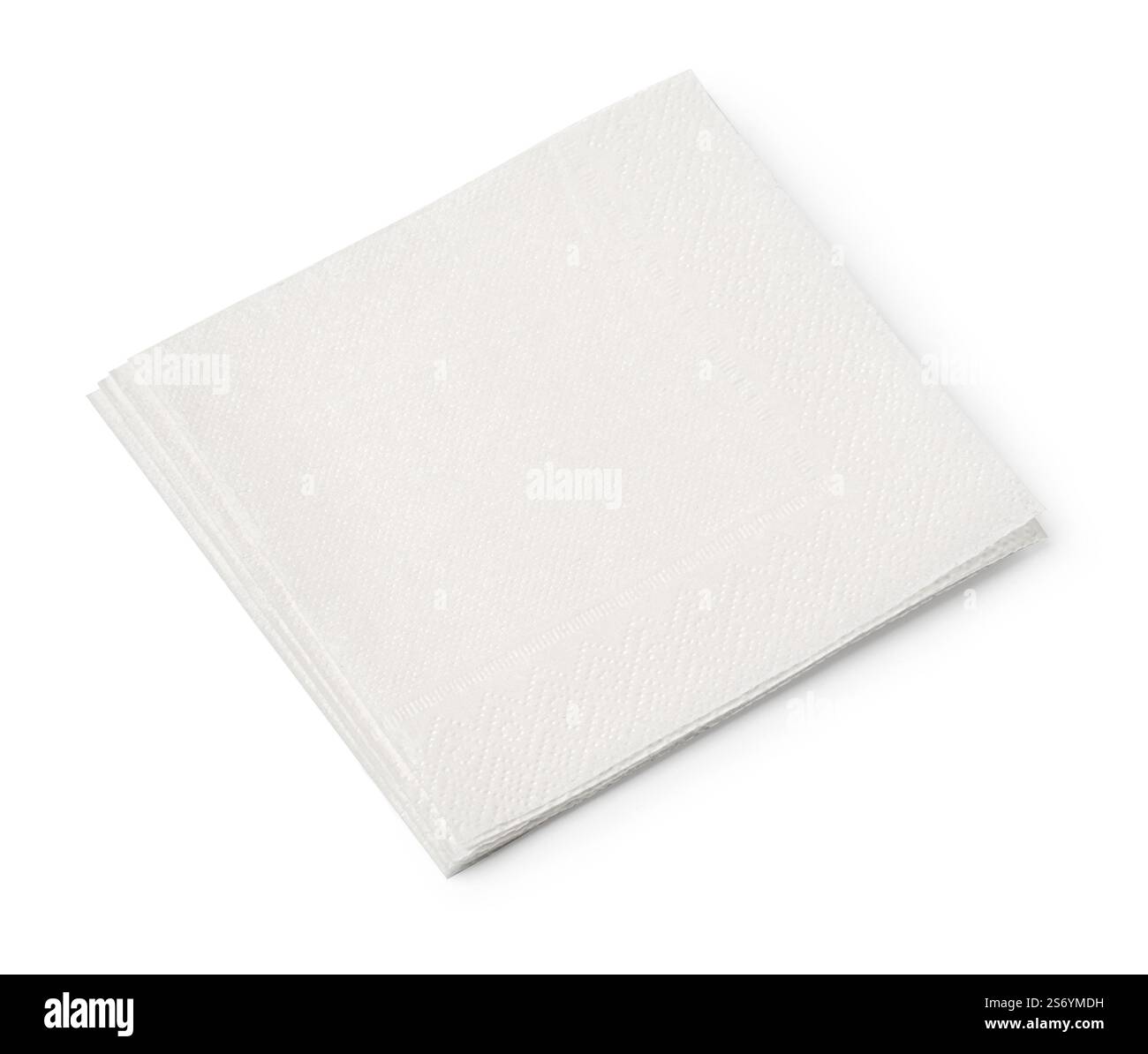Blank paper napkin isolated on white background with clipping path ...