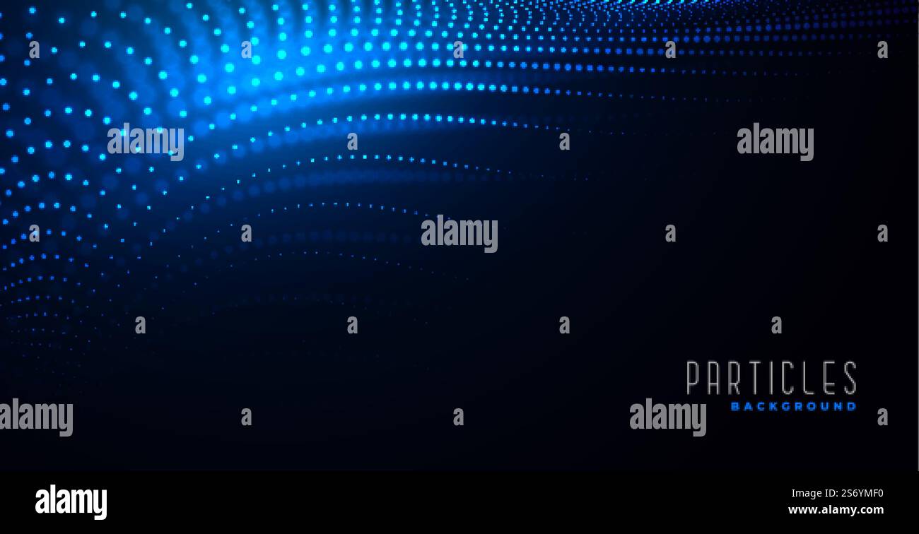 digital particles dynamic background design Stock Vector Image & Art ...