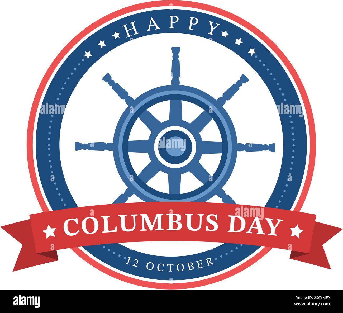 Happy Columbus Day National Holiday Hand Drawn Cartoon Illustration ...