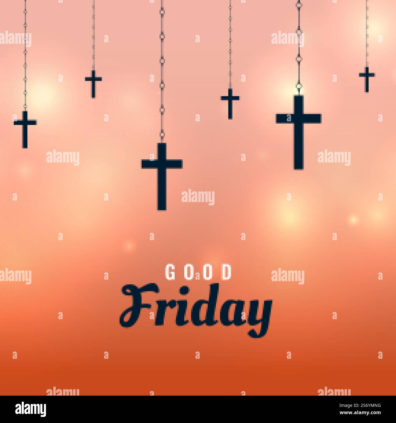 good friday background with hanging crosses Stock Vector Image & Art ...