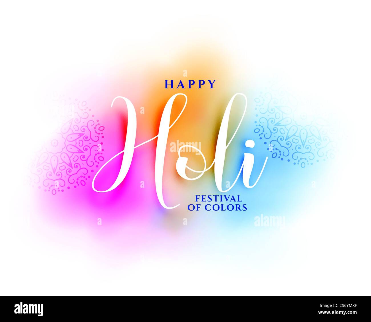 colorful gulaal for holi festival of colors greeting Stock Vector Image ...