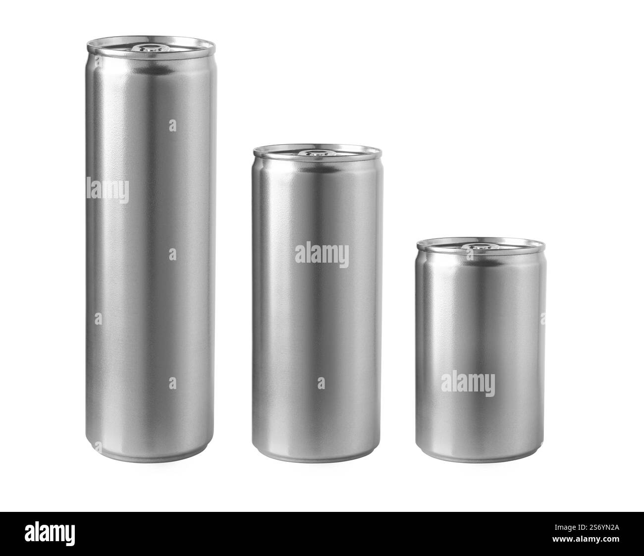 Set of Aluminum slim cans isolated on white background Stock Photo - Alamy