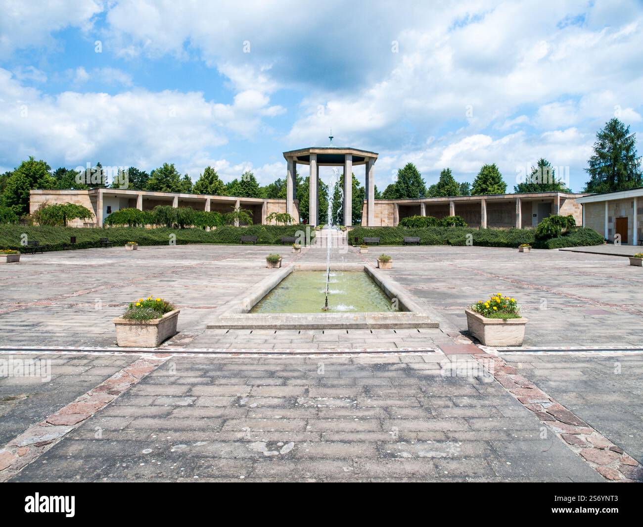 Lidice memorial, in memory of Lidice village that was destroyed by ...
