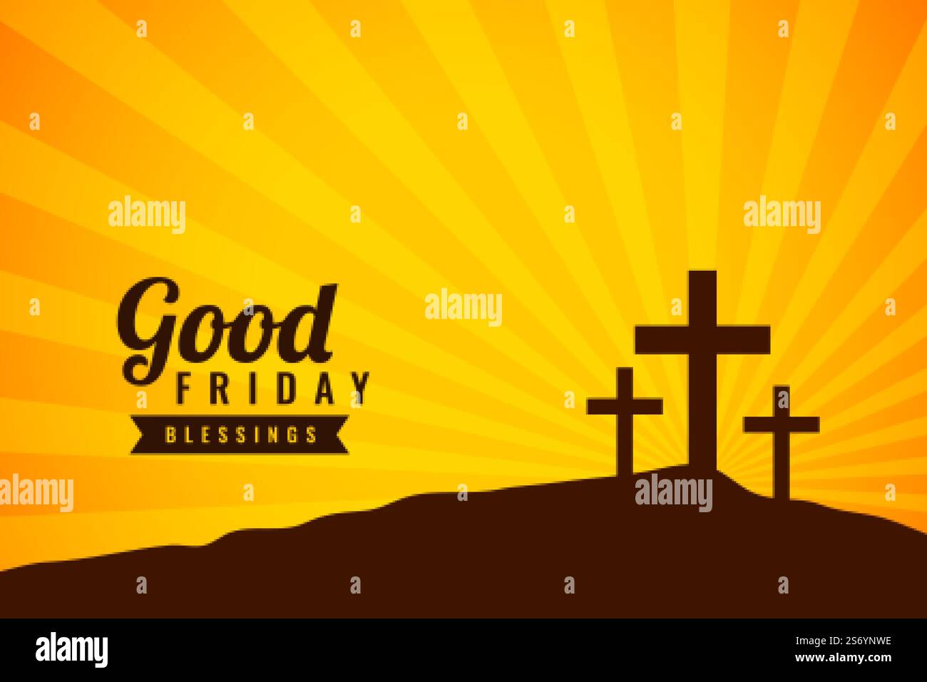 good friday blessings card with crosses Stock Vector Image & Art - Alamy