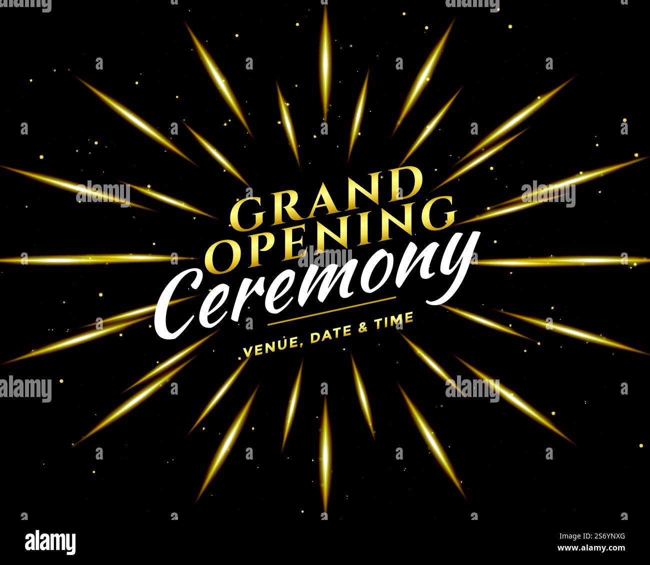 grand opening ceremony celebration invitation card design Stock Vector ...