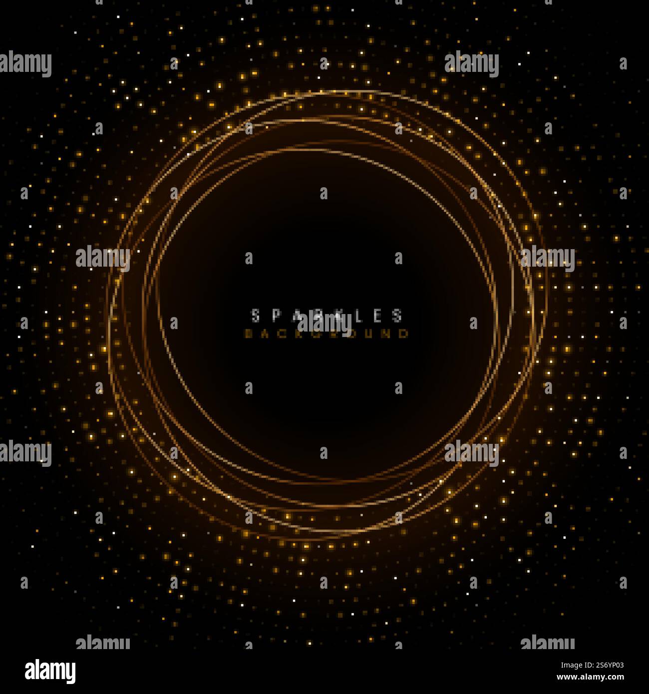 golden sparkles frame glitter background Stock Vector Image & Art - Alamy