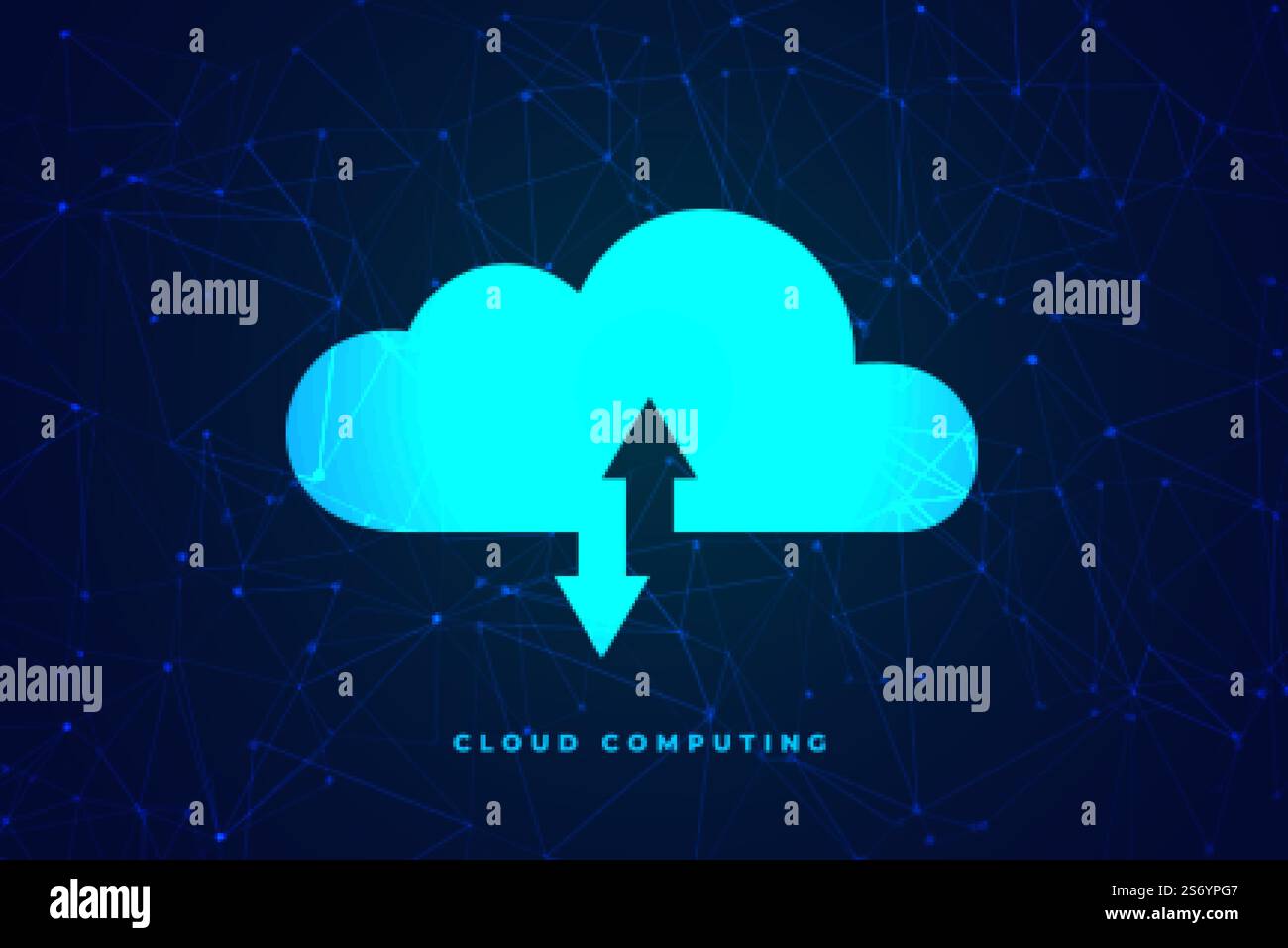 cloud computing technology concept data transfer background Stock Vector Image & Art - Alamy