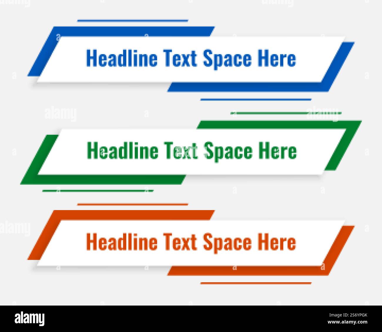 modern lower third template in three colors Stock Vector Image & Art ...